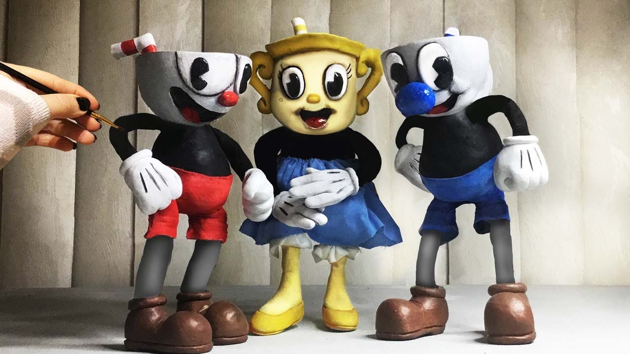 Making Cuphead Sculpture, The Delicious Last Course DLC, Clay Sculpting ...