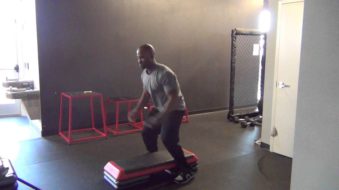 Step Hop Up Straddle Down - YouTube