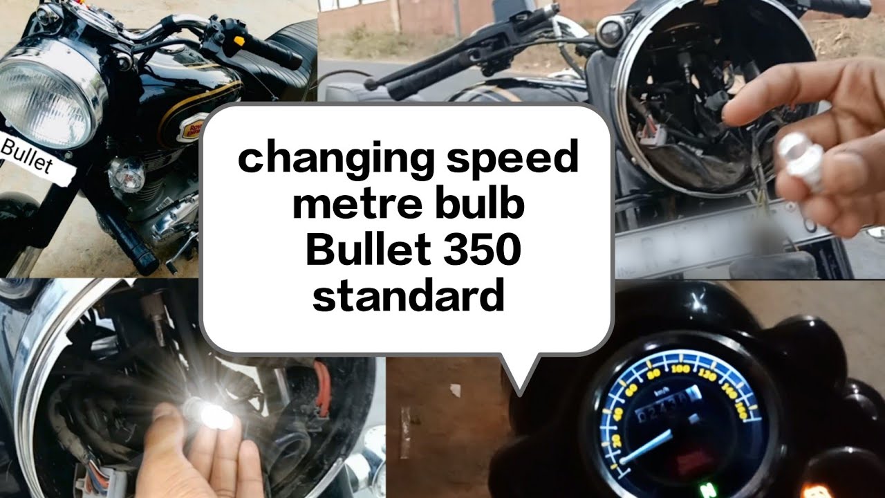 How to change speedometer Bulb Only ₹20 Bullet 350 Standard BS6 ...