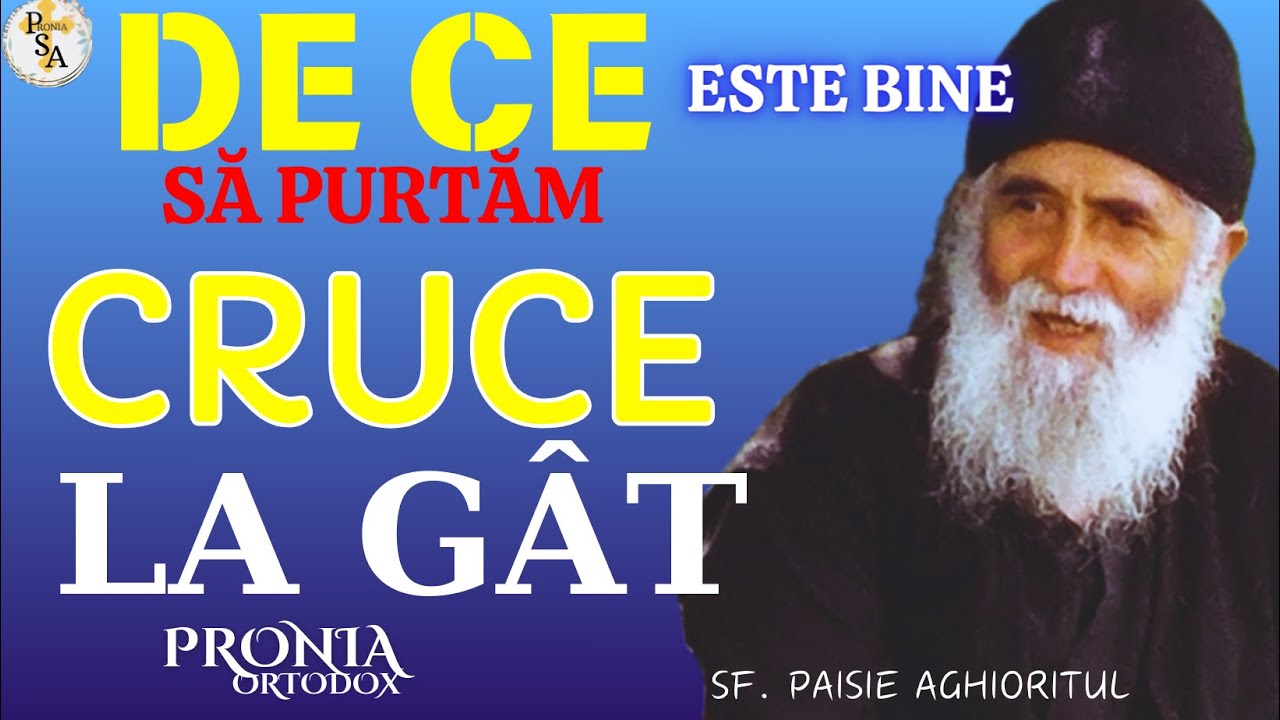 De ce să purtăm cruce la gât?-Sf. Paisie Aghioritul#cruce #ortodox # ...