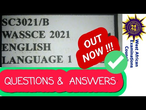 WASSCE 2021 ENGLISH LANGUAGE OBJECTIVE QUESTIONS AND ANSWERS - YouTube