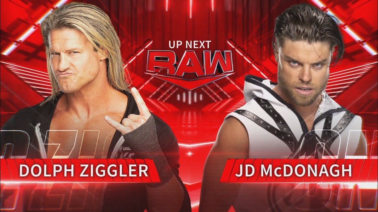 JD Mcdonagh Will Defeat Dolph ziggler In a match on Monday Night Raw ...