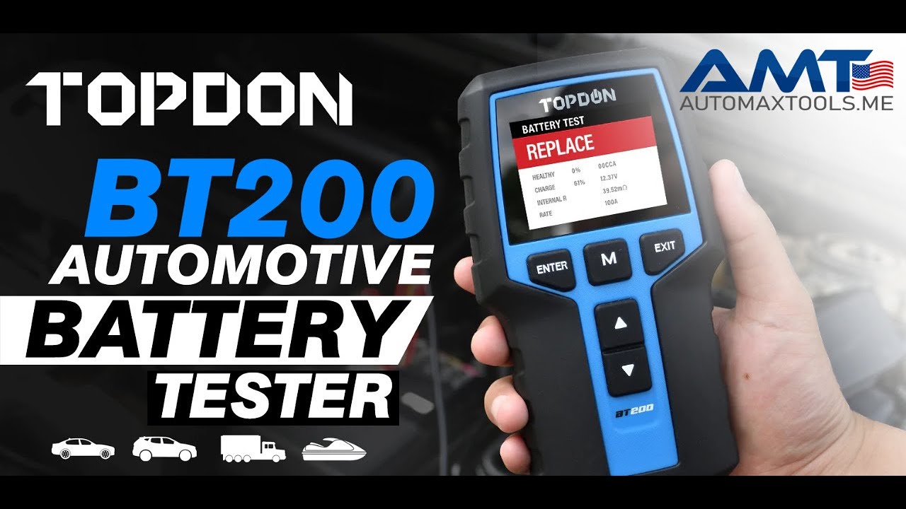 TOPDON Battery Tester BT200 | No.1 Choice For Battery Service Tools ...