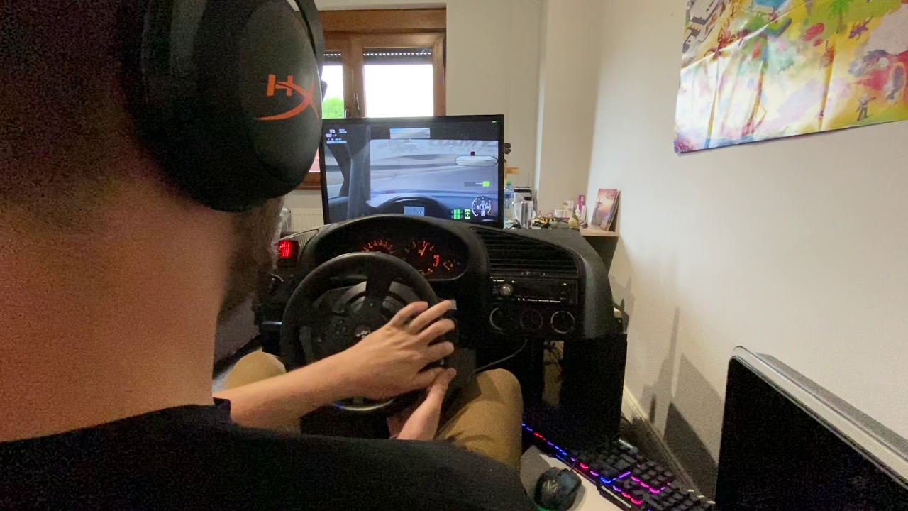 E36 SIM rig with gear indicator. - YouTube