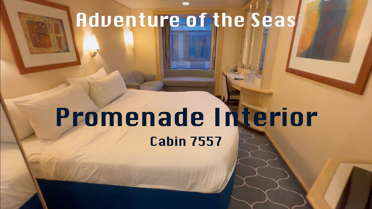 Adventure of the Seas Promenade Interior Cabin Tour (Cabin 7557) - YouTube