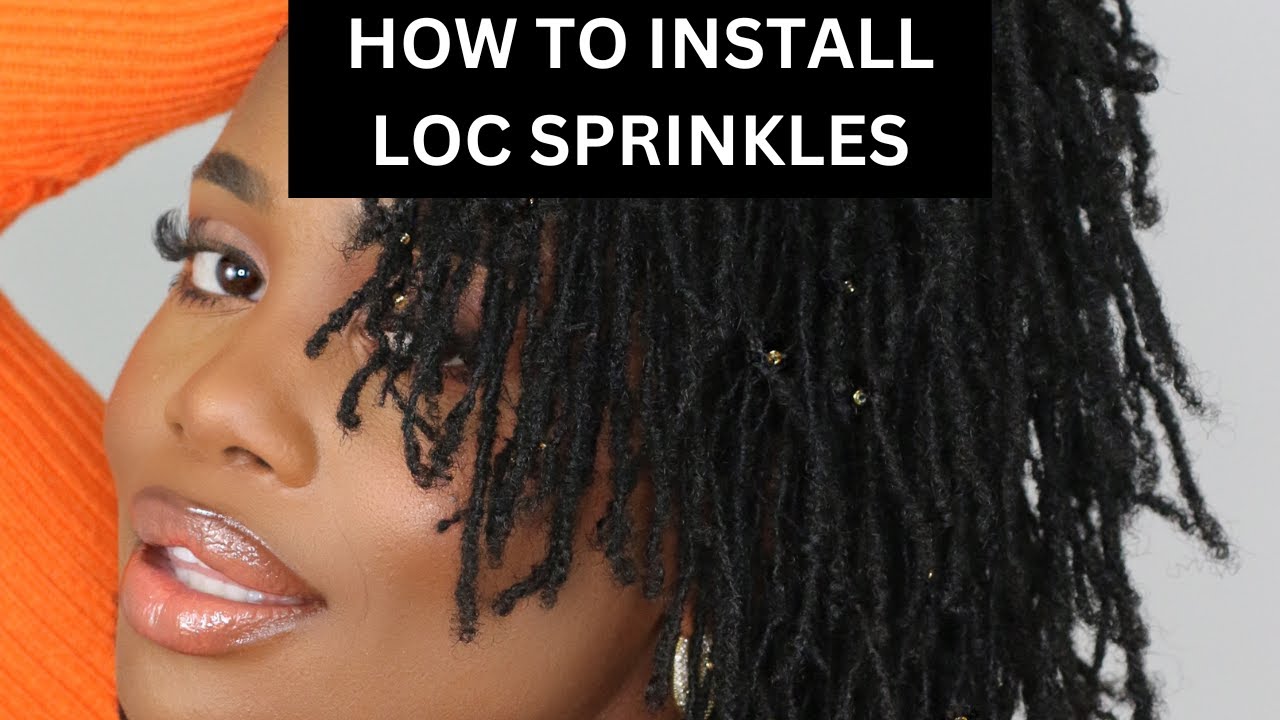 How To Apply Loc Sprinkles on Microlocs | Kendra Kenshay - YouTube