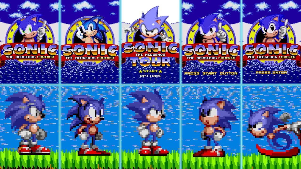 Evolution of Sonic Mods (Modern Sonic, American Sonic, Toei Sonic ...