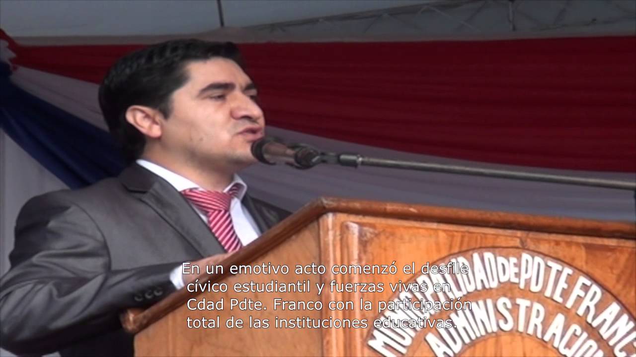 Intendente Municipal Cdad Pdte Desfile Estudiantil Alcides Fernández ...