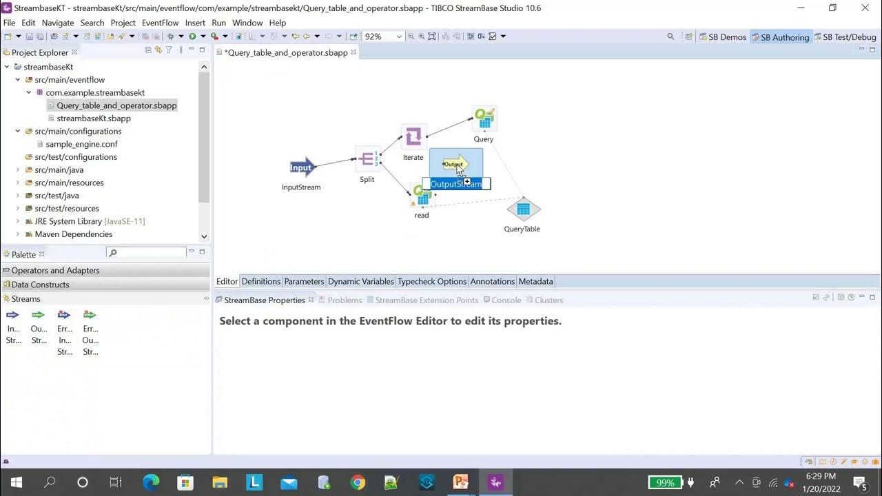 TIBCO Streambase Query tables and operators||Part-2||10.6.1||TIBCO - YouTube
