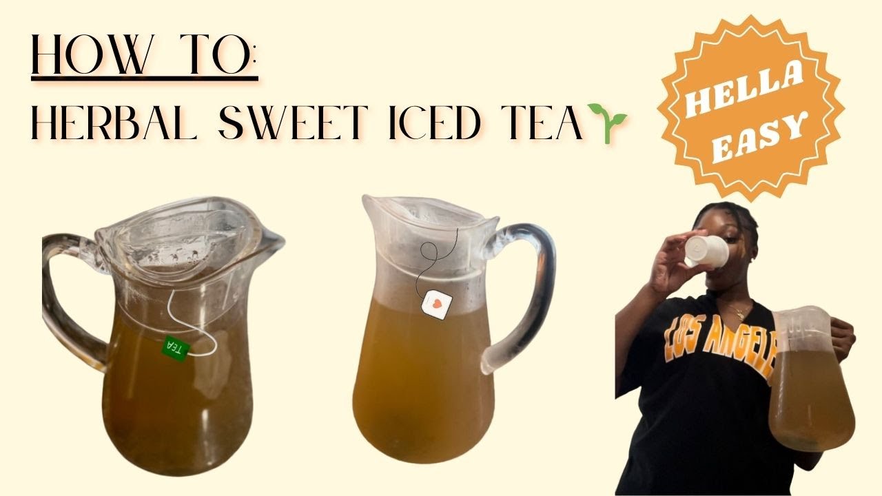 how to: herbal sweet iced tea 🌱 (IG REEL: @destiny.yemi) - YouTube