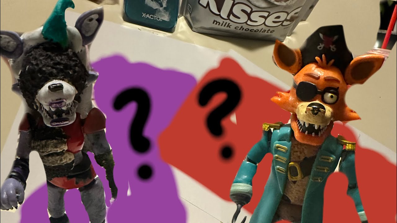 Draw with shattered Roxanne wolf and captain Foxy - YouTube