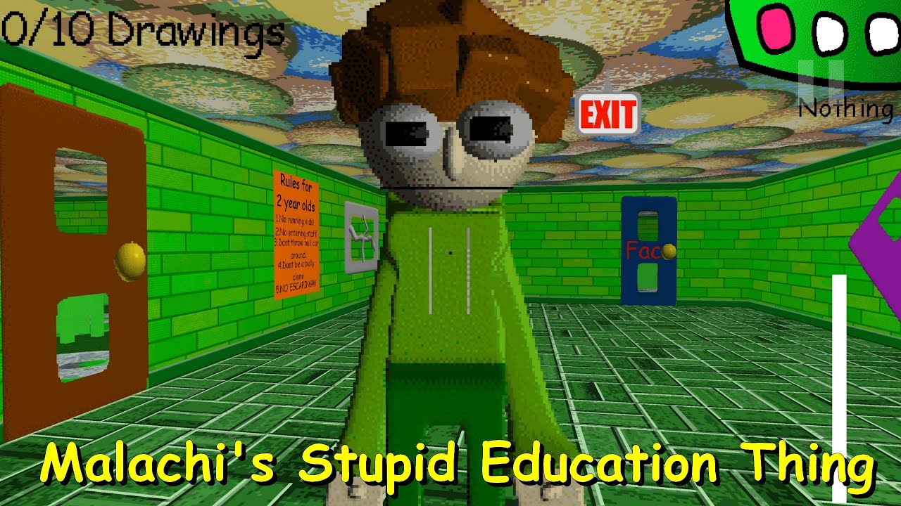 Malachi's Stupid Education Thing V4 - Baldi's Basics Mod - YouTube