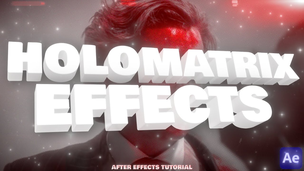 How to make Golden Holomatrix effects in 30 Seconds - After Effects Tutorial 2023 - YouTube
