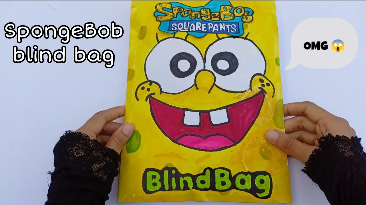 [💛DIY paper💛] SpongeBob SquarePants blind bag unpacking ASMR tutorial ...