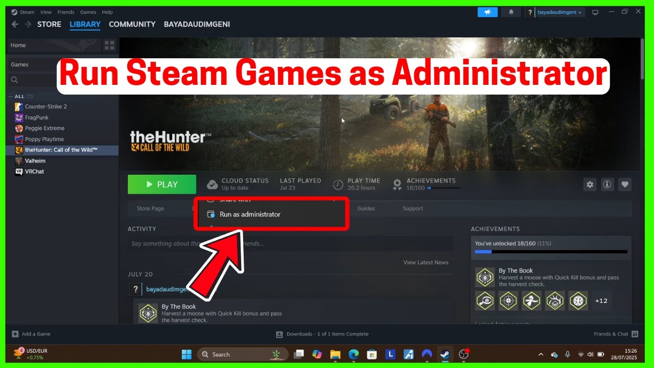 How To Run Steam Games As Administrator (2025) - Step by step - YouTube