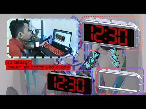 3D design Led watch case (Part1) // Membuat desain 3D casing jam tangan ...