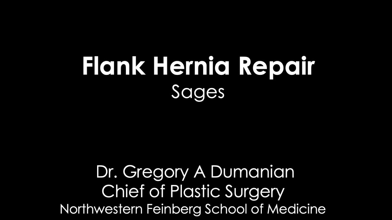 Direct repair of flank incisional hernias with mesh strips - YouTube