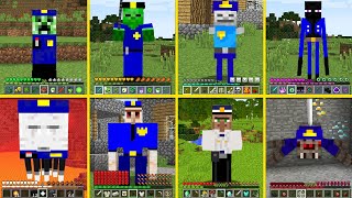 Minecraft ALL MONSTER MOBS BECAME POLICE !!! Battle Ani... | Doovi