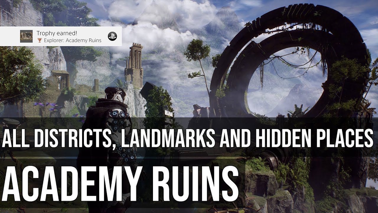 Explorer: Academy Ruins Trophy - All Districts, Landmarks and Hidden ...