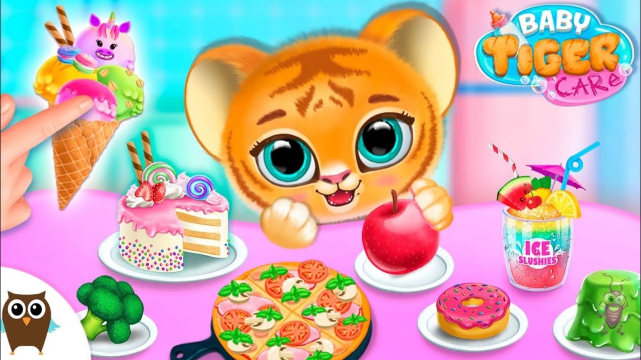 Baby Tiger Care - my virtual pet house - part 1 - YouTube