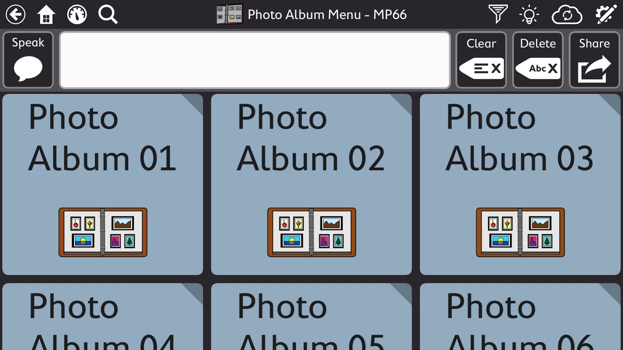 TD Snap AAC: How to import a Photo Album Pages page bundle into the ...