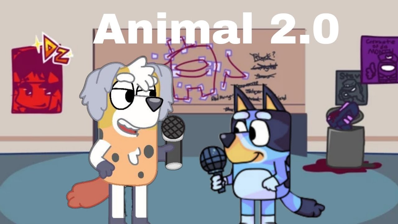 FNF Animal 2.0 but sing Gabriel and Bluey.(REMASTERED)(+FLP) - YouTube