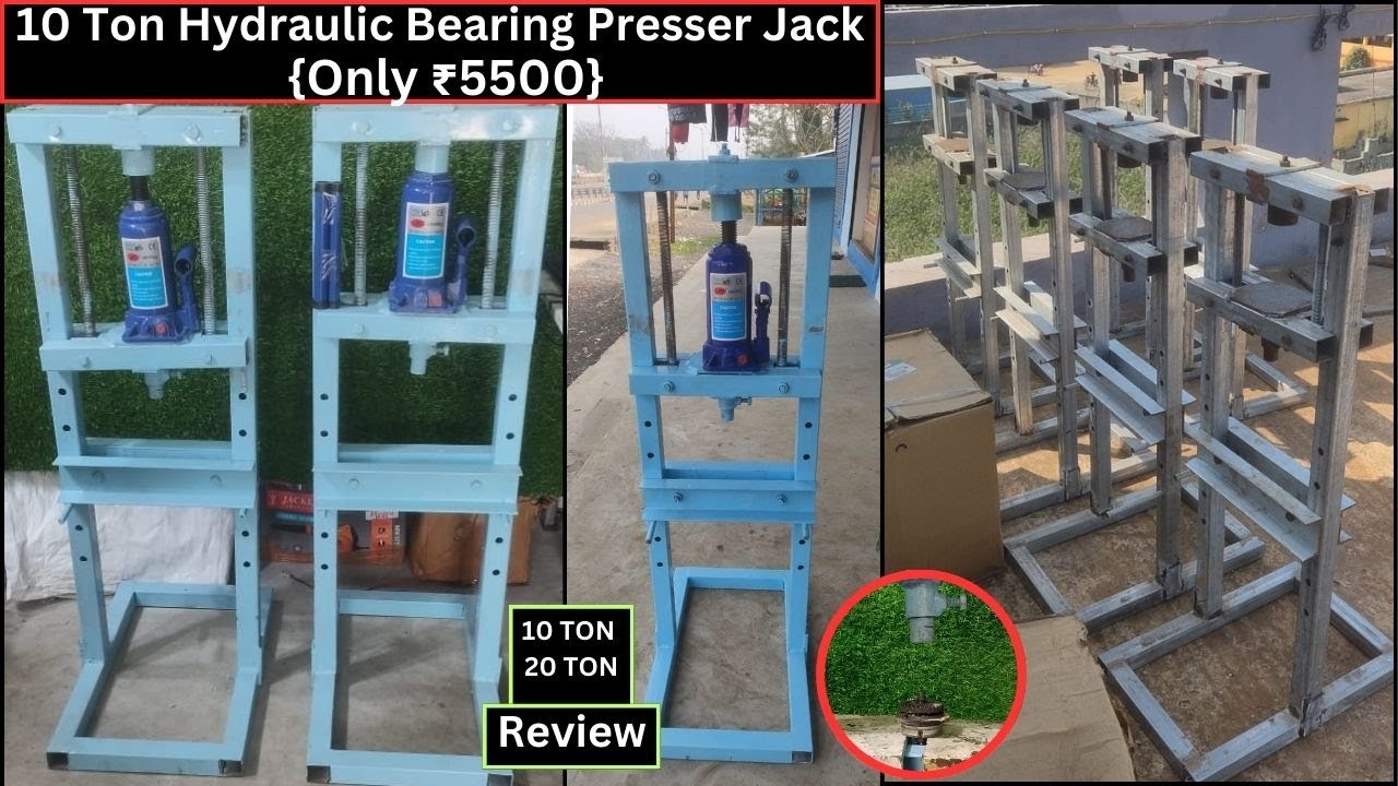 10 Ton Hydraulic Bearing Presser Jack special for power tools review ...