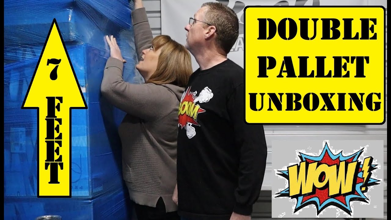 Paid $835 for these 2 GIANT 7ft PALLETS!! Can 31 LIQUIDATION items lead ...