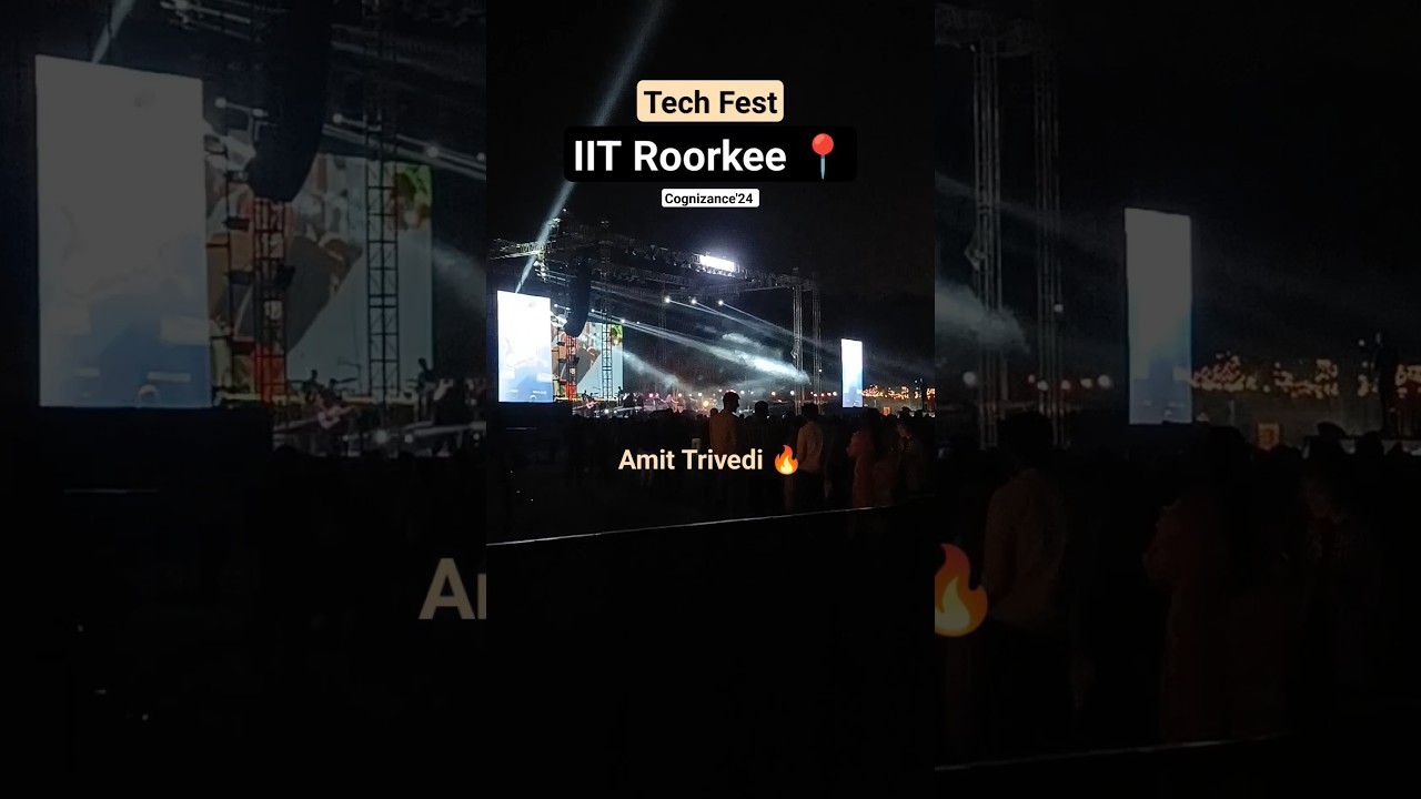 tech fest iit roorkee cognizance #techfest #iit #iitmotivation #shorts ...