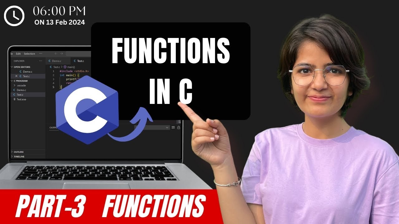 203 Functions In C Programming With Prishu Youtube 4182