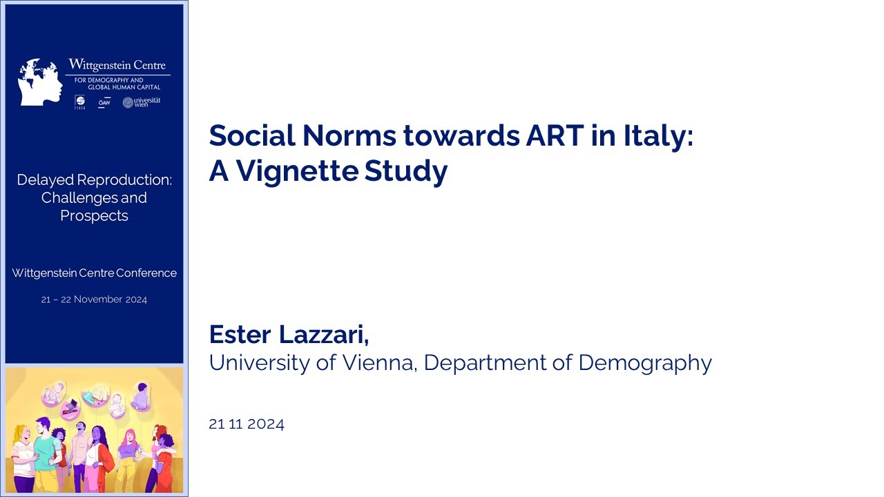Social Norms towards ART in Italy: A Vignette Study - YouTube