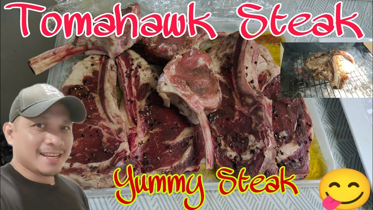 Grilled Tomahawk Steak Ulam for Lunch yummy 😋😋😋 - YouTube