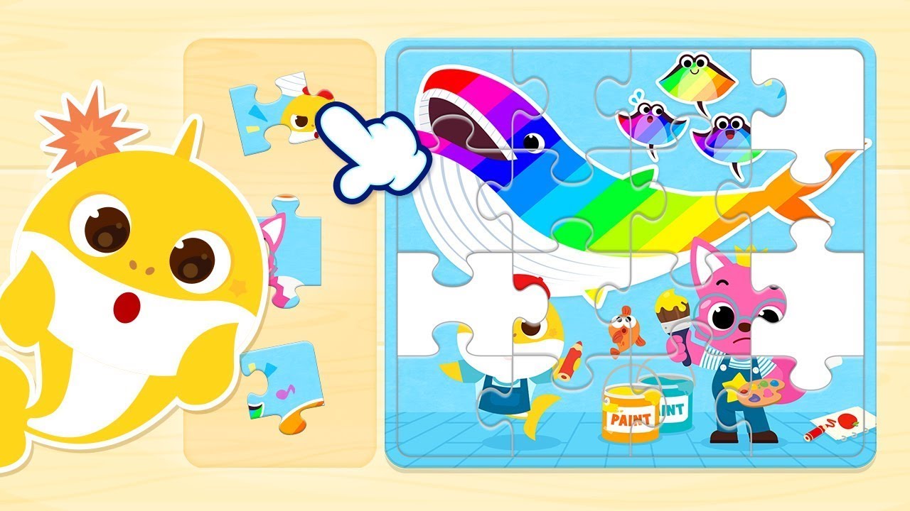 PINKFONG BABY SHARK gameplay - JIGSAW PUZZLE FUN - YouTube