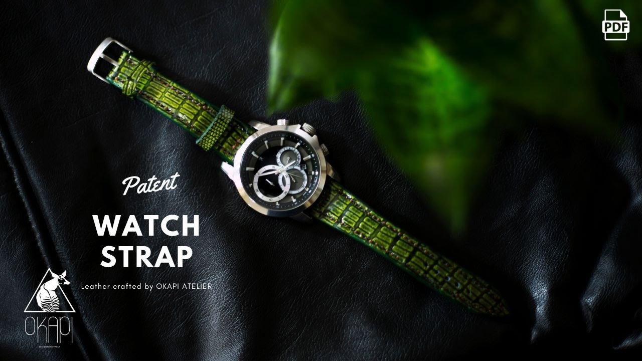 How to Handcraft a Watch Strap⌚️ + Pattern - YouTube
