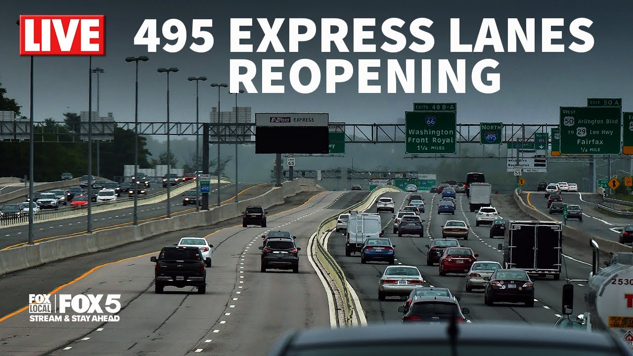 LIVE: 495 express lanes reopening ceremony | FOX 5 DC - YouTube
