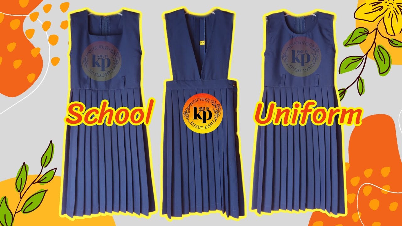 Making Custom Made School Uniform Dress - YouTube
