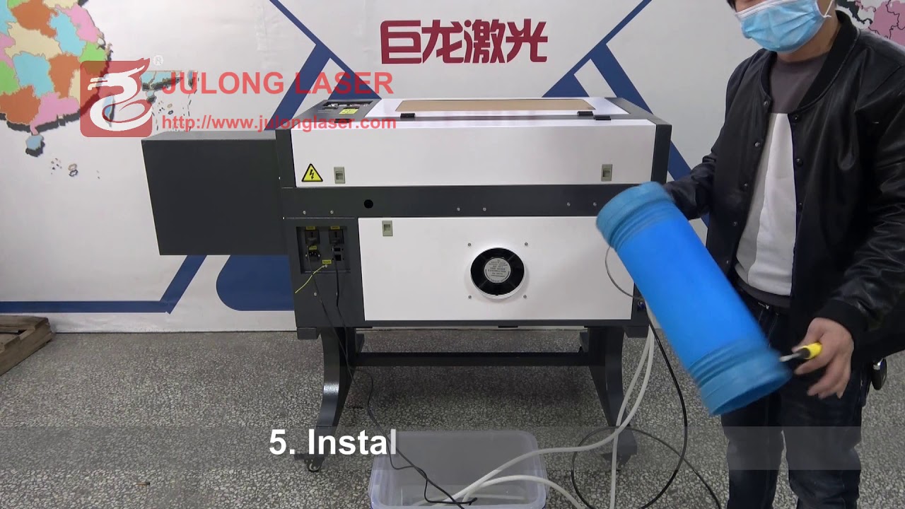 julong laser M2 6040 machine install - YouTube