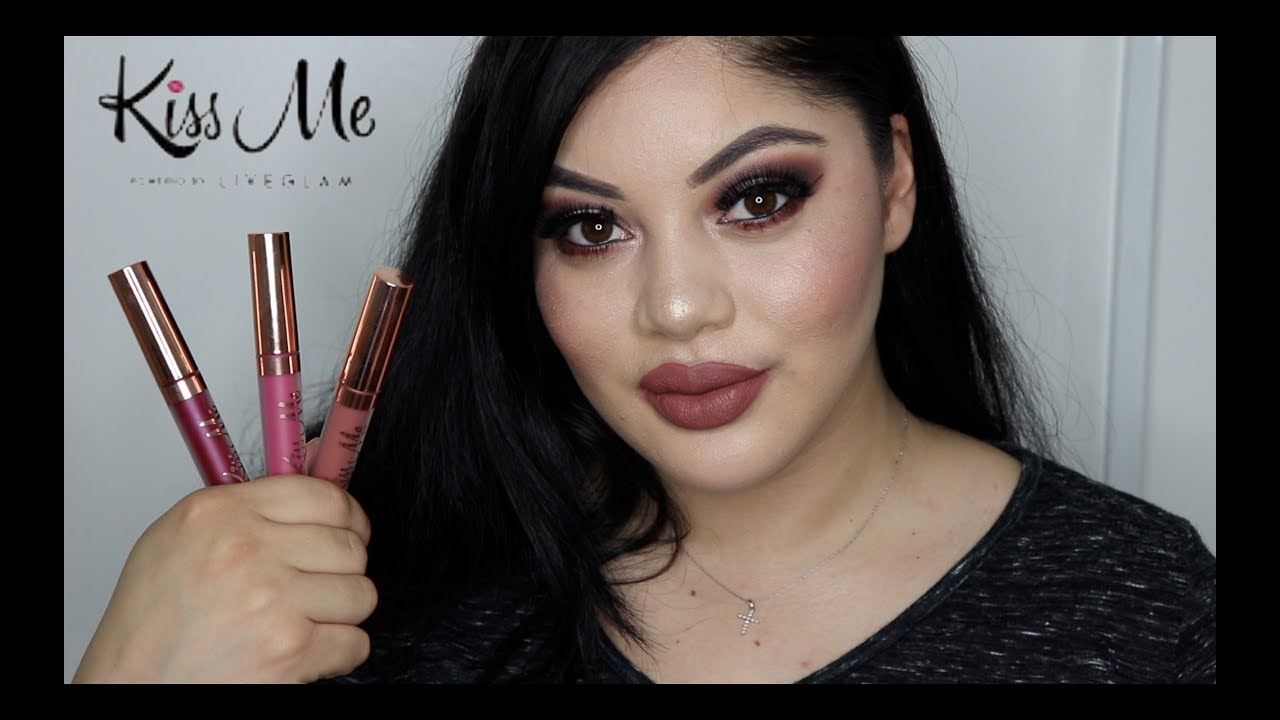 LiveGlam Kiss Me Subscription Swatches | June 2017 - YouTube