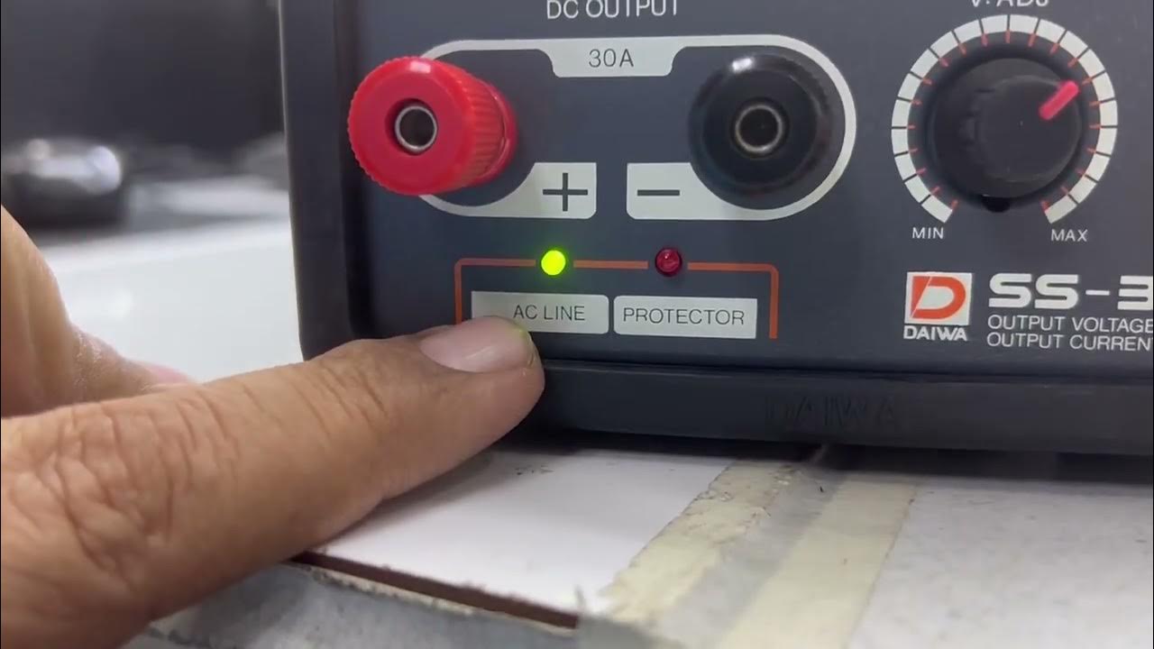 DAIWA SS-330W POWER SUPPLY محول كهربائي - YouTube