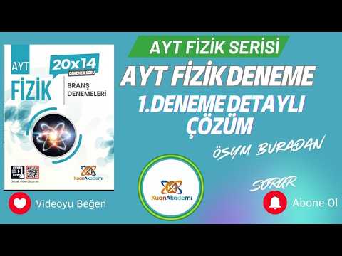 BU VİDEOYU İZLEMEDEN AYT'YE GİRME! 14/14 Fizik Analizi (Kuan Akademi Deneme-1)