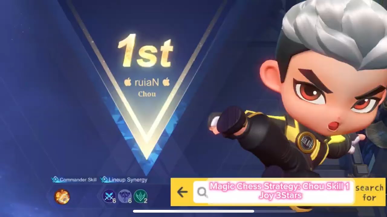 Magic Chess Strategy: Chou Skill 1 Joy 3Stars - YouTube