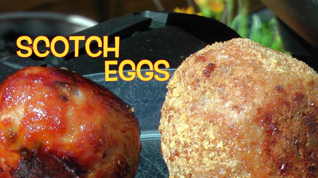 Scotch Eggs on a Weber Q3200 - YouTube