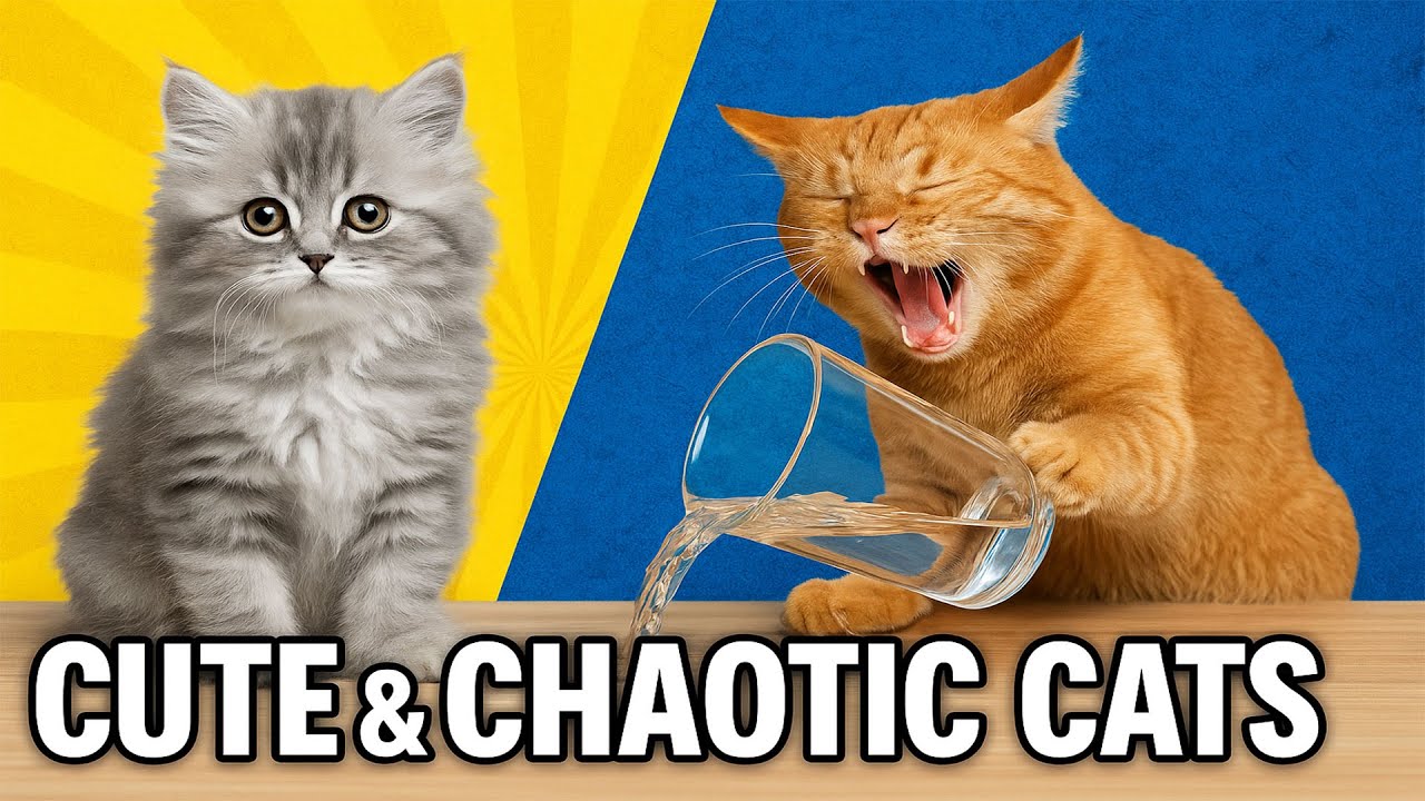 Cute & Chaotic: Hilarious Cat Moments You Can't Miss! 😹🎉 - YouTube