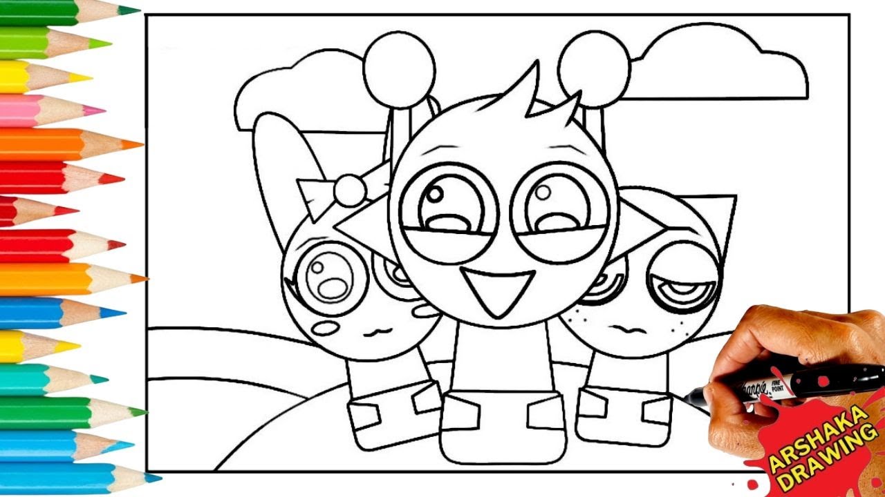 NEW Cute Baby Incredibox Sprunki Coloring Page Easy | How to Color ...