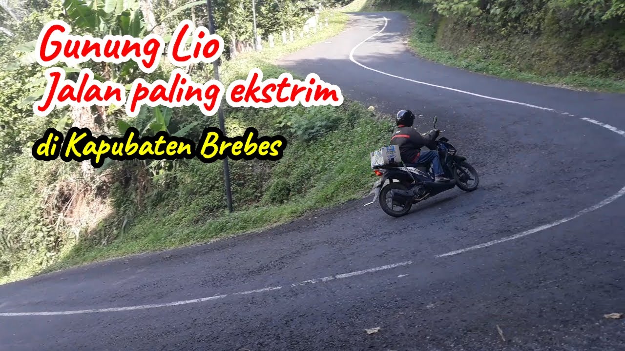 Penampakan tanjakan extrim Gunung Lio , Salem-Brebes - YouTube