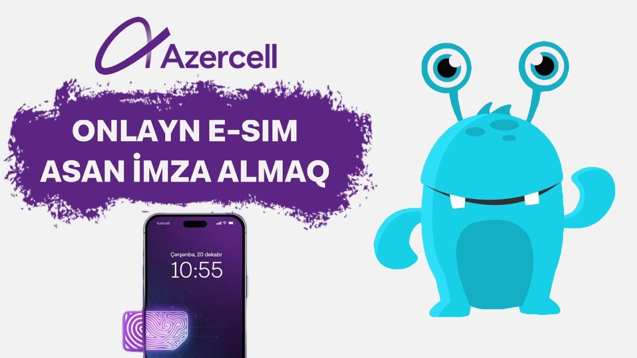 azercell esim asan imza online qeydiyyat OZUNET - YouTube