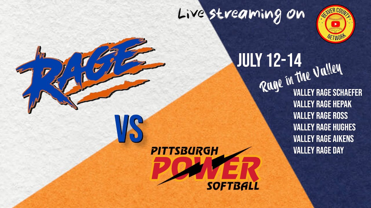 🥎16/18U︙Valley Rage Day vs PGH Power︙July 12, 2024 - YouTube