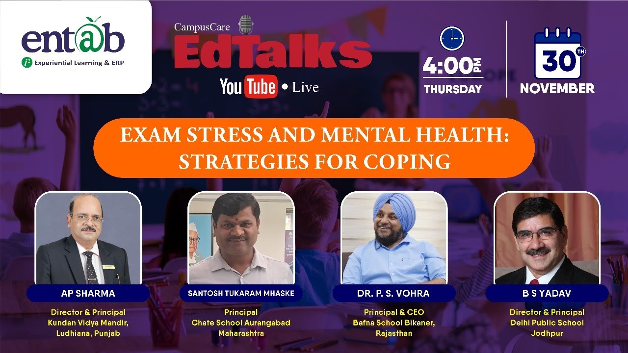 Exam Stress & Mental Health: Strategies For Coping | 30th Nov | 4 PM ...