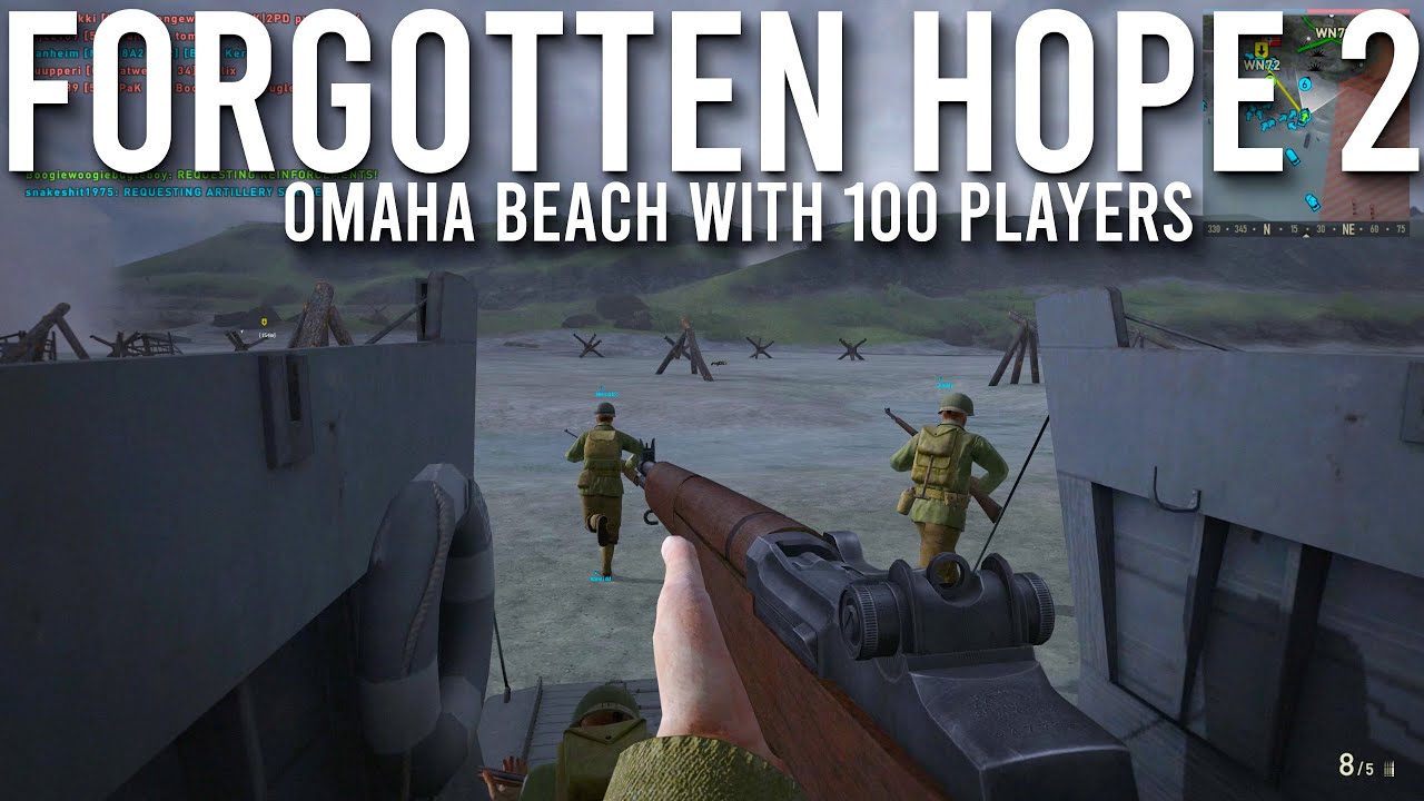 Forgotten Hope 2 Multiplayer In 2022 Omaha Beach 100 Players - YouTube