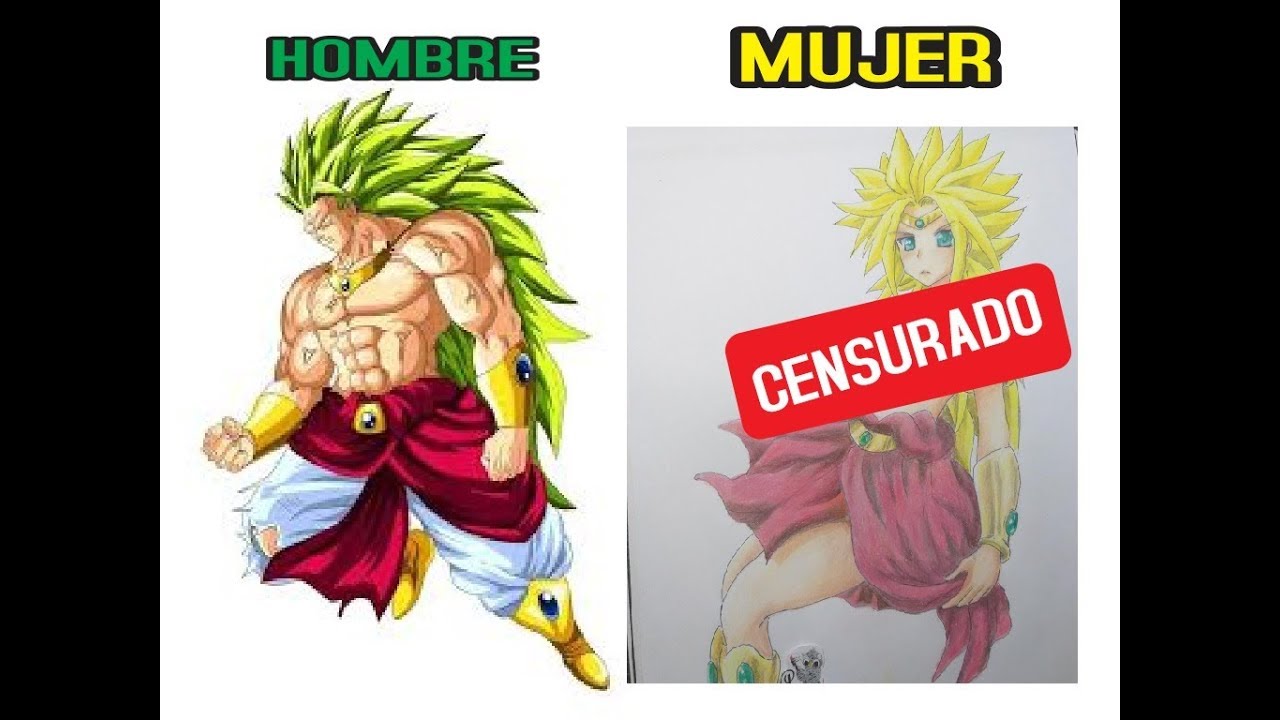 *COMO DIBUJAR A BROLY SSJ VERSION MUJER/ how to draw broly ssj version ...